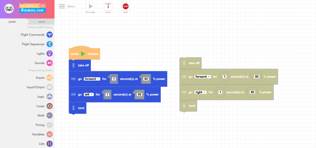 1.1: Connecting and Coding with Blockly – Robolink Basecamp