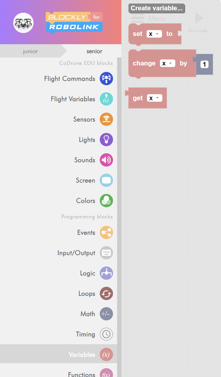 2.3: Variables – Robolink Basecamp